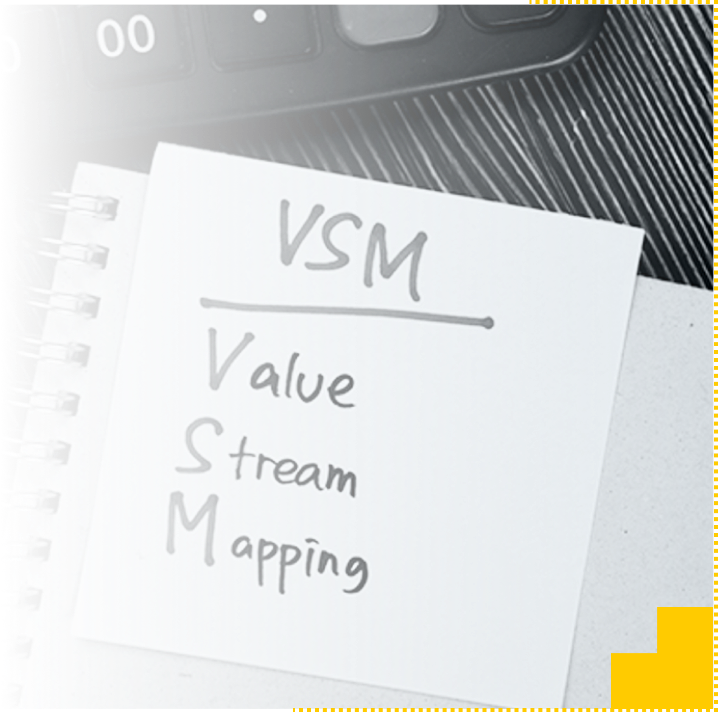 Infográfico 7 Steps para implementar o Value Stream Mapping